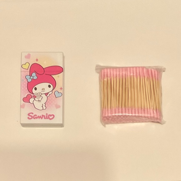 Kuromi | Accessories | My Melody Qtip Holder With Pink Qtipsnwt | Poshmark